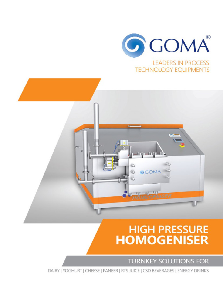 High Pressure Homogeniser | PDF