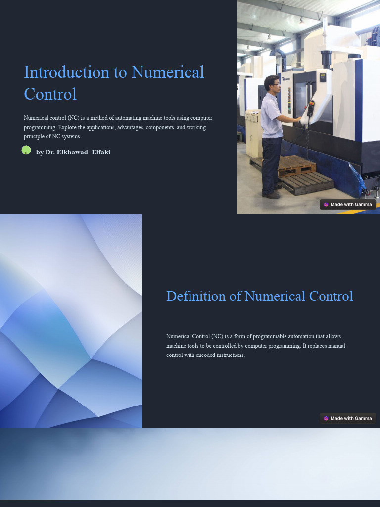 Introduction To Numerical Control | PDF | Numerical Control | Automation