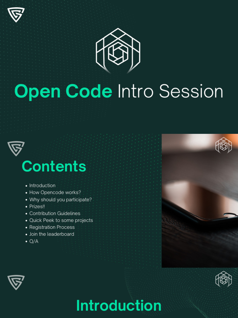 Open Code Intro Session | PDF | Systems Engineering | Software Engineering