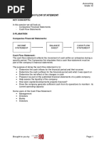 Accounting Grade 12 Cash Flow Statement Notes | PDF | Cash Flow ...