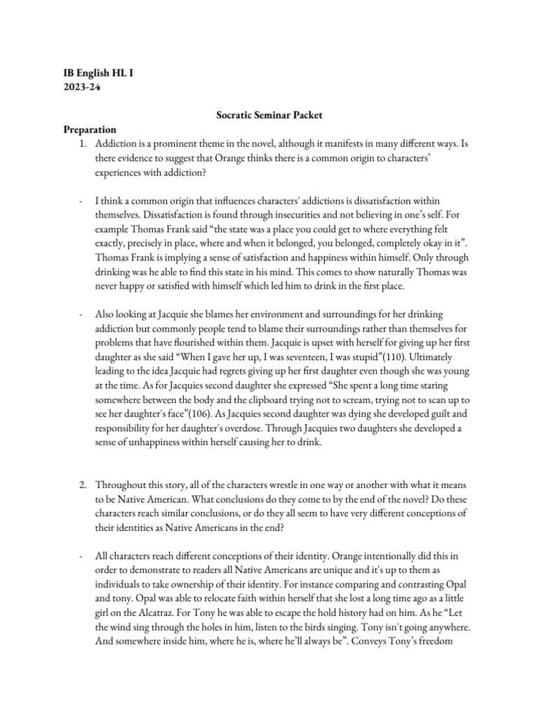 Socratic Preparation | PDF | Identity (Social Science)