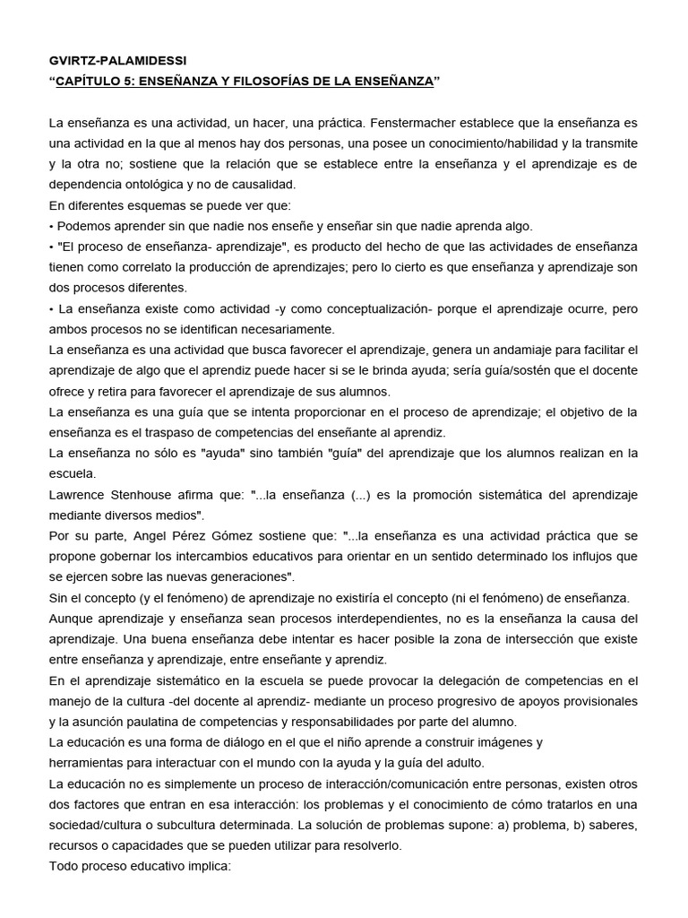 Eje Ii - La Enseñanza | PDF | Enseñando | Aprendizaje