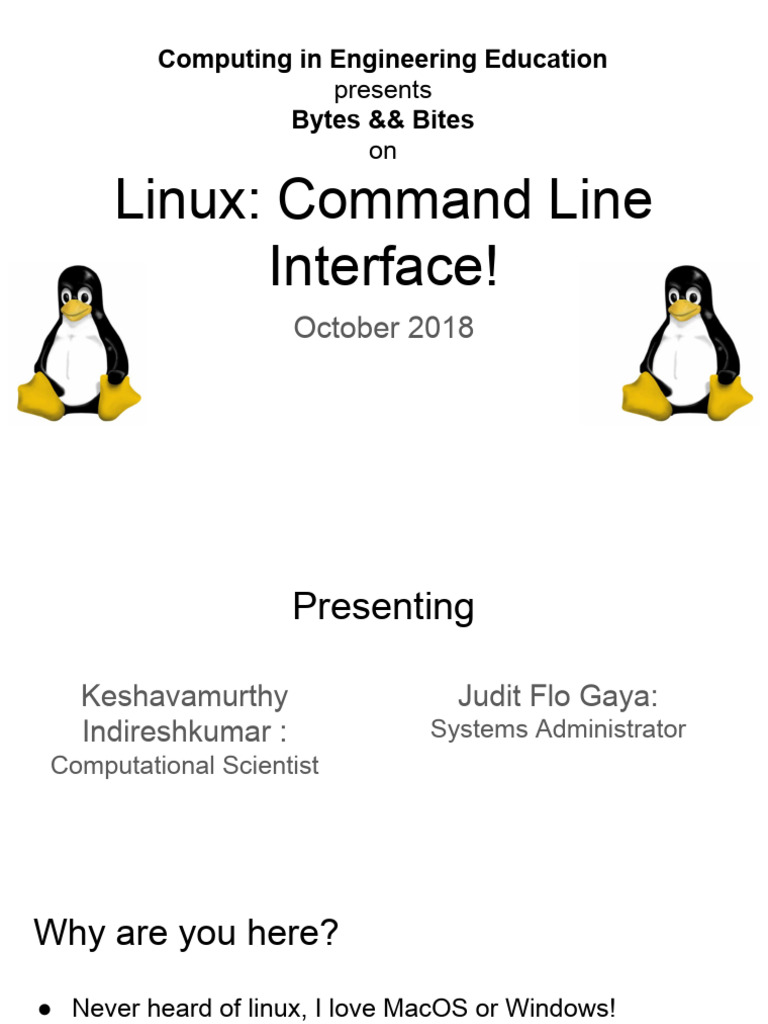 Linux - Command Line Interface | PDF | Linux | Operating System