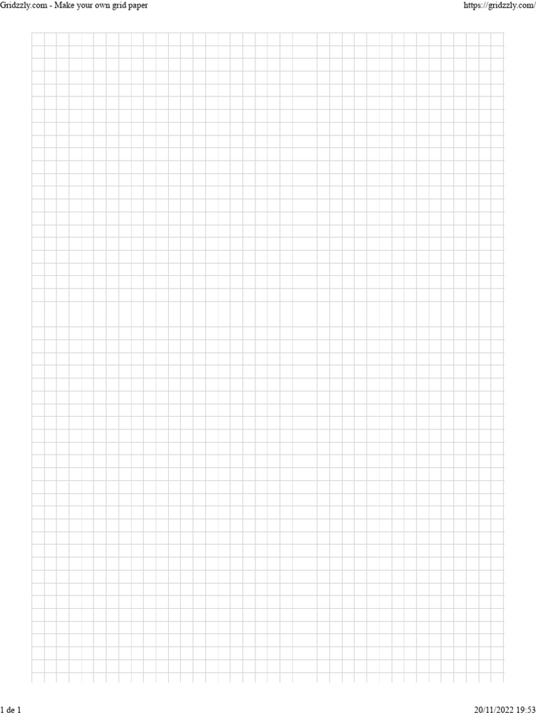 Make Your Own Grid Paper | PDF
