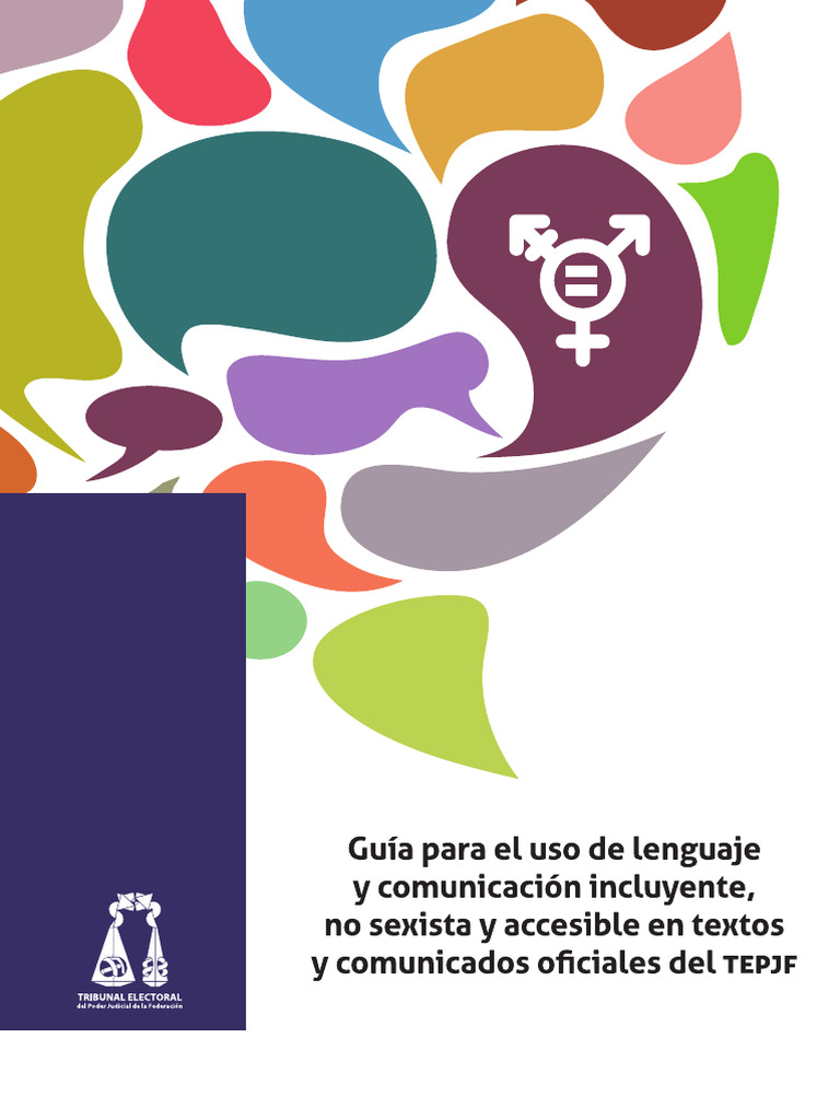Guía para El Uso de Lenguaje y Comunicación Incluyente | PDF | Igualdad de género | Estudios de ...