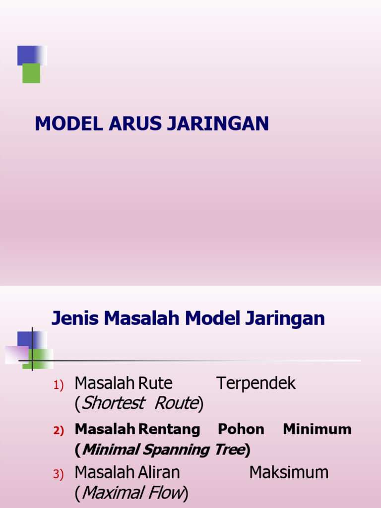 Lanjutan Model Jaringan | PDF