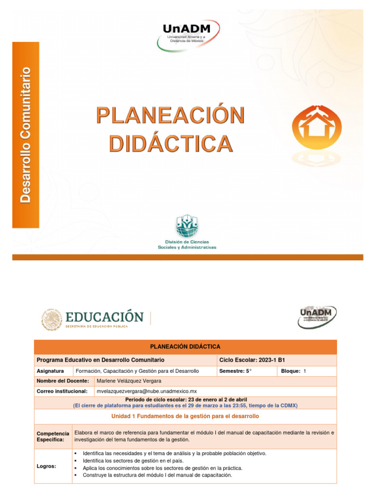 PD - CFCGD - U1 - Marlene Velázquez Vergara | PDF | Evaluación | Youtube