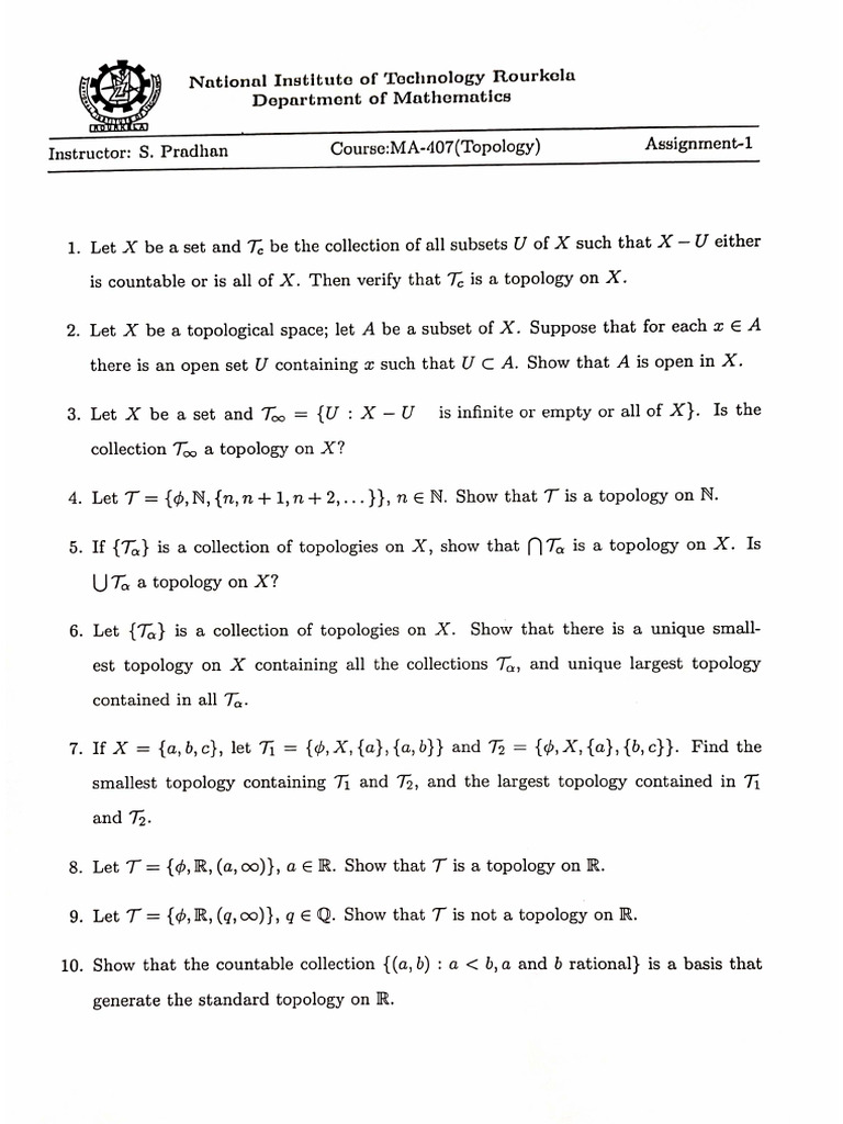 Topology Assignment | PDF