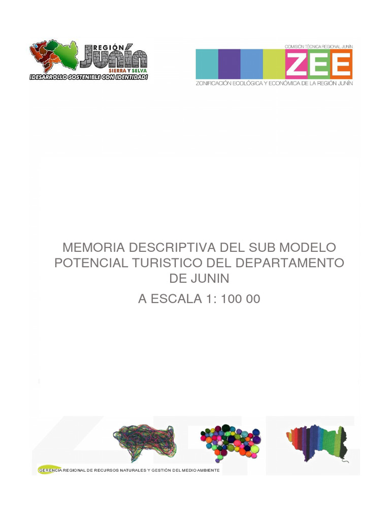 Memoria Descriptiva Submodelo Potencial Turistico | PDF | Turismo ...