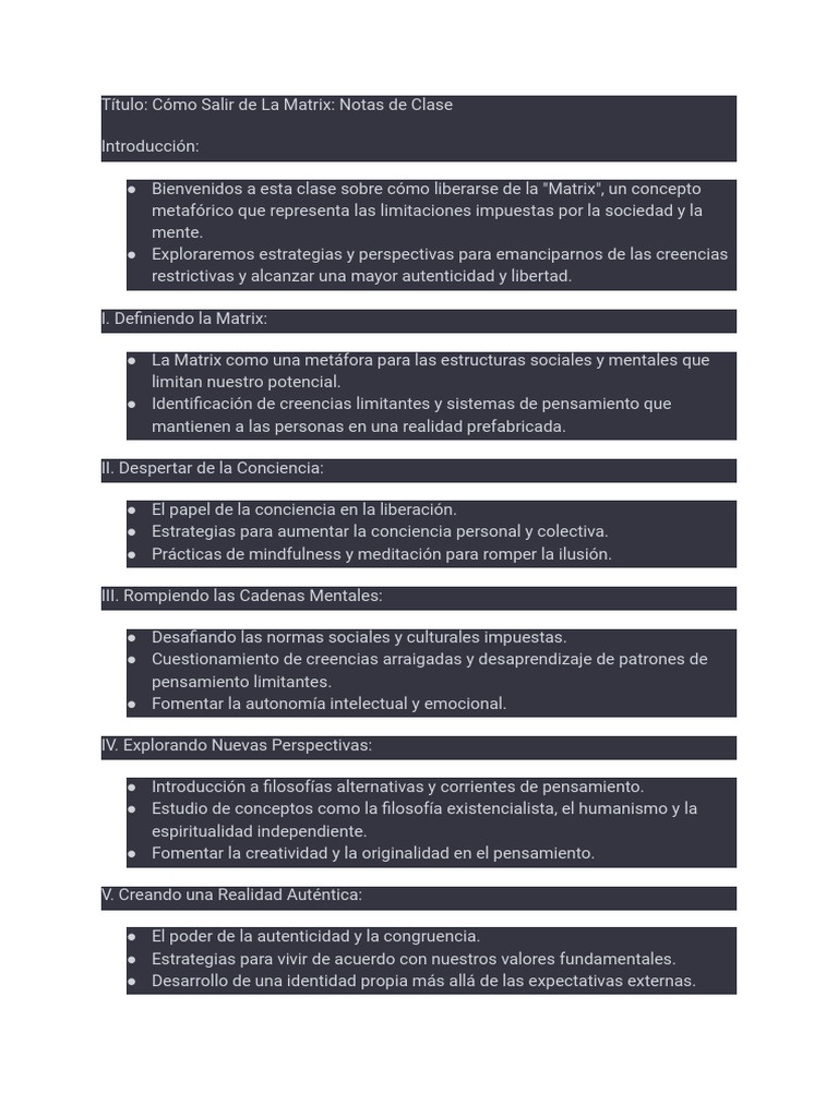 scribd matrix | PDF | Autenticidad (filosofía) | Pensamiento