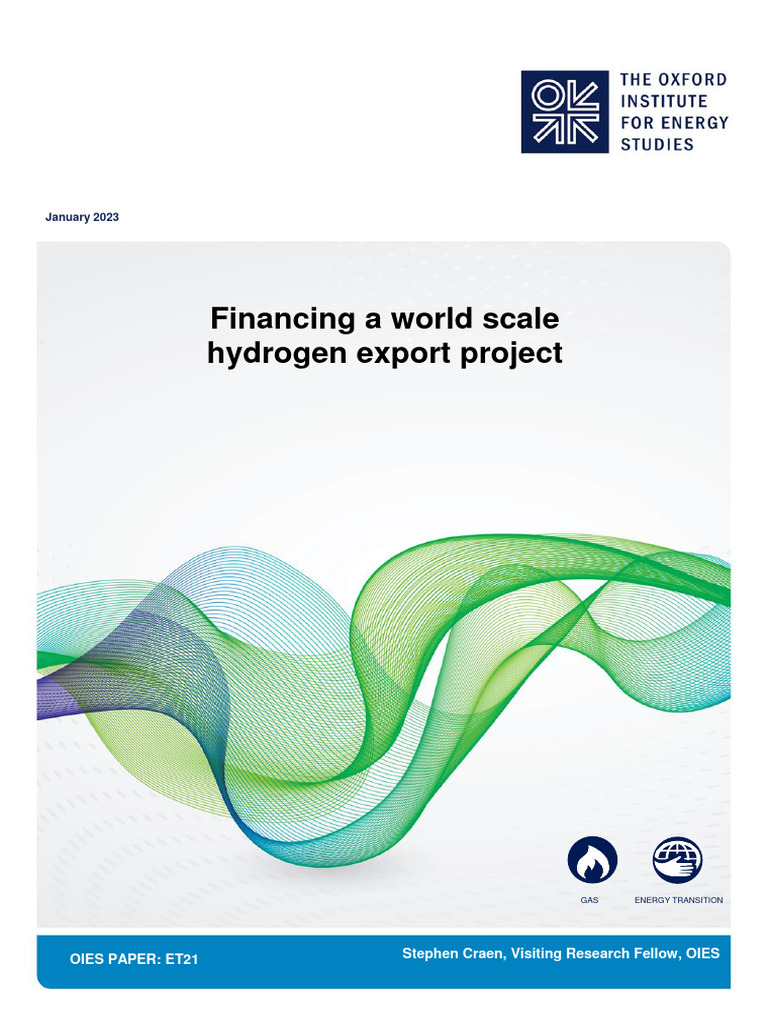 Financing World Scale H2 Export Project 2023 | PDF | Liquefied Natural ...