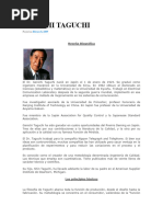 Genichi Taguchi Biografia y Aportaciones Al Control de Calidad | PDF ...