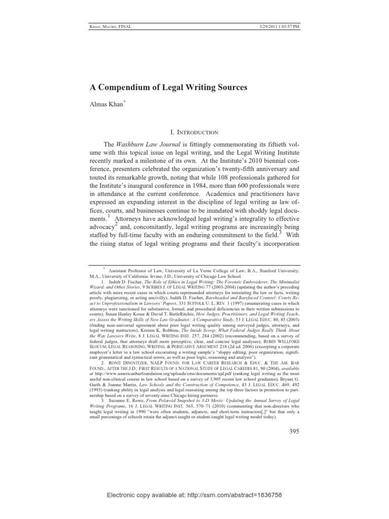 A Compendium of Legal Writing Sources: An Annotated Bibliography ...