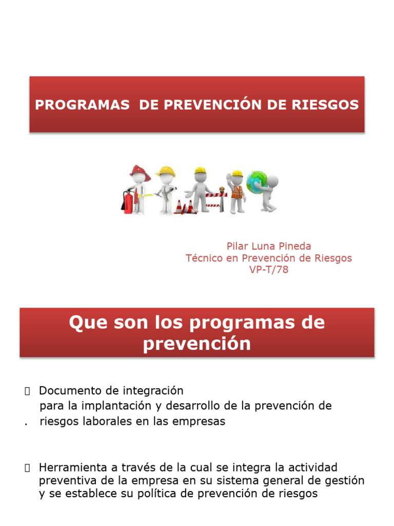 Programas de Prevencion | PDF | Business | Higiene Ocupacional