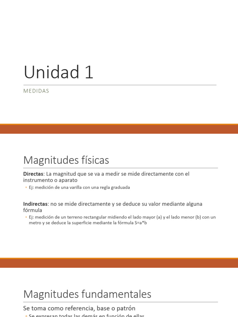 Unidad 1 Mediciones | PDF | Medición | Kilogramo