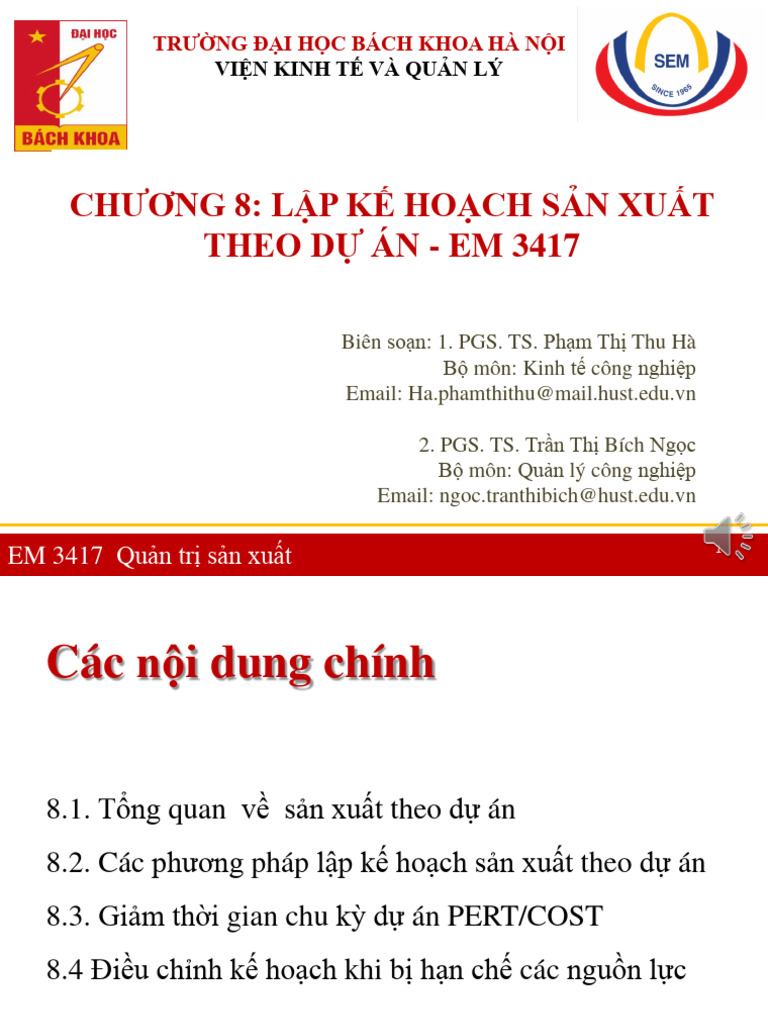 Chuong 8 - Lap Ke Ho CH Cho D An San Xuat-Bl | PDF