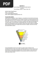 Spanish 1 Syllabus 2013-2014 | PDF | Quiz | Test (Assessment)