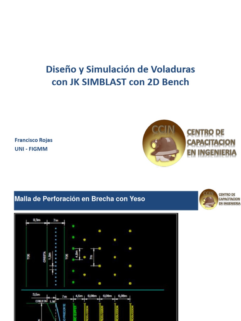 Diseño y Simulacion de Voladuras Con 2D Bench | PDF