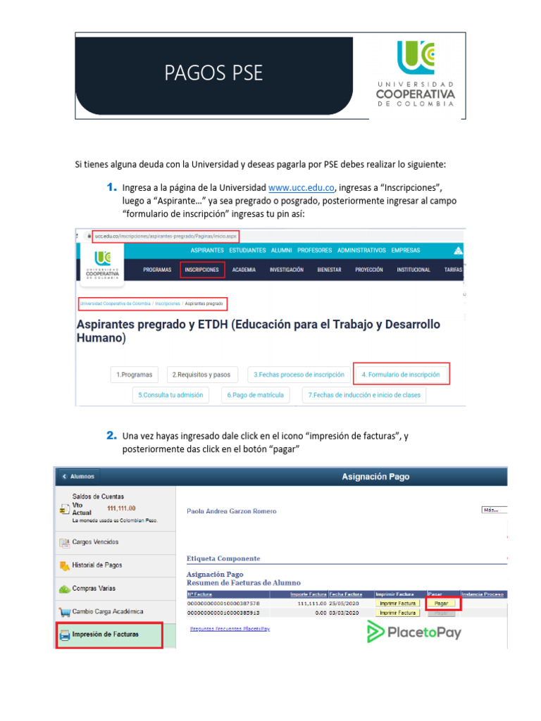 Pagos Por Pse Nuevos | PDF | Tarjeta de débito | Pagos
