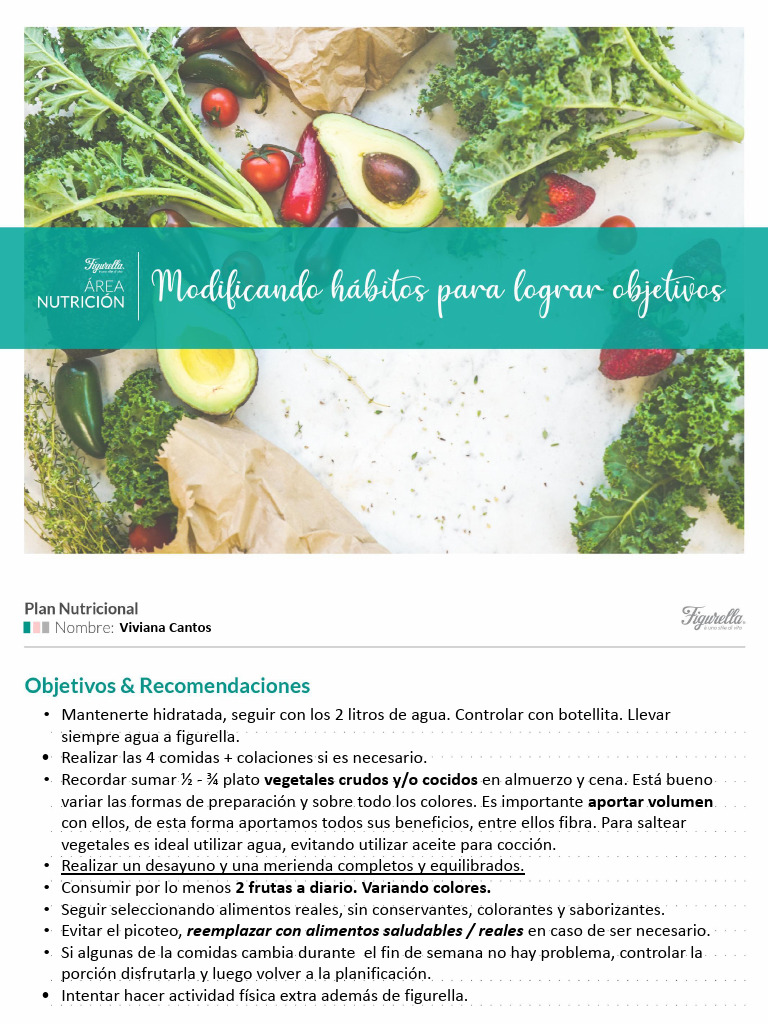 Plan de Comidas | PDF | ensalada | Cilantro