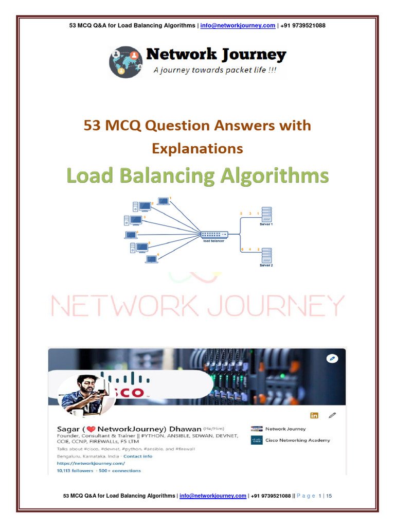 53 MCQ Question Answers With Explanations: 53 MCQ Q&A For Load Balancing Algorithms - +91 ...