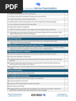 Inguinal Hernia Examination Guide | PDF