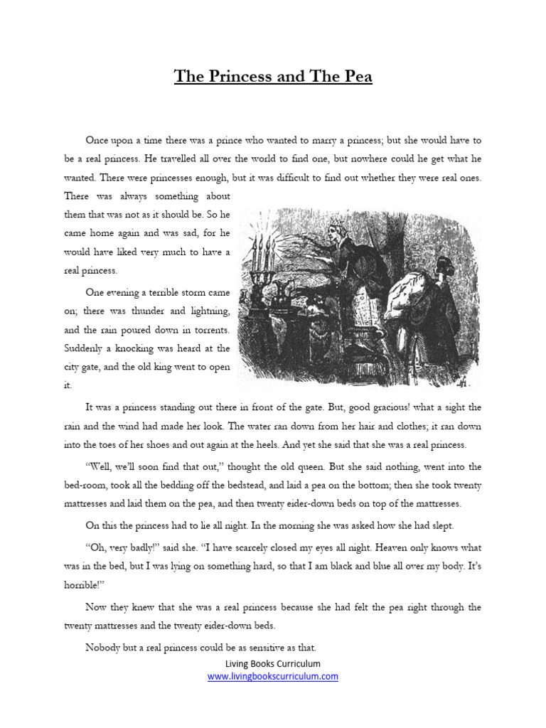 The Princess and the Pea Summary | PDF