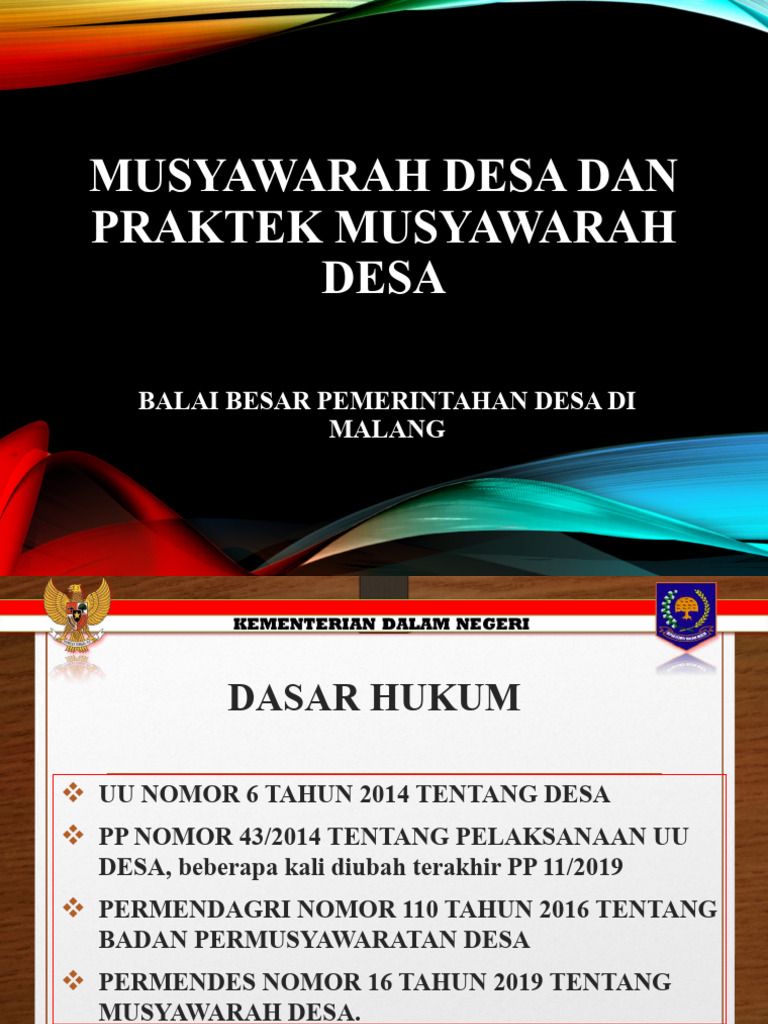Musyawarah Desa | PDF