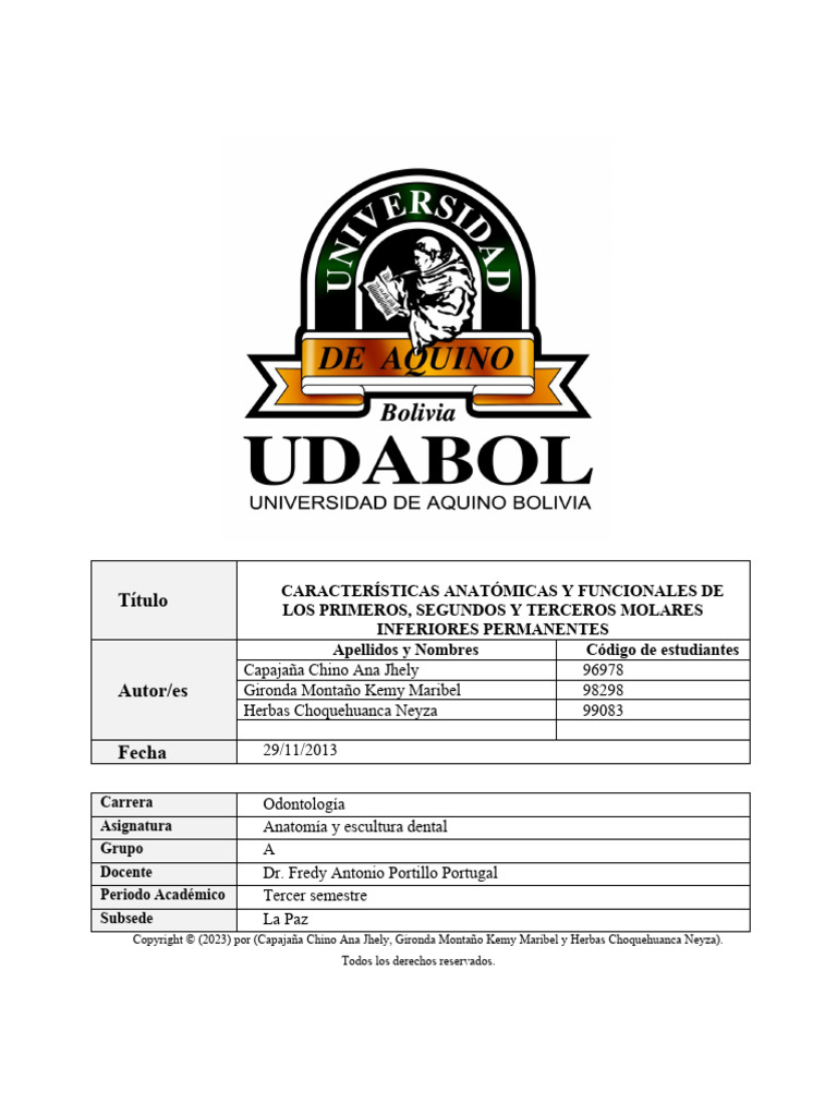 apa de anatomia dentaria | PDF | Anatomia dental | Diente