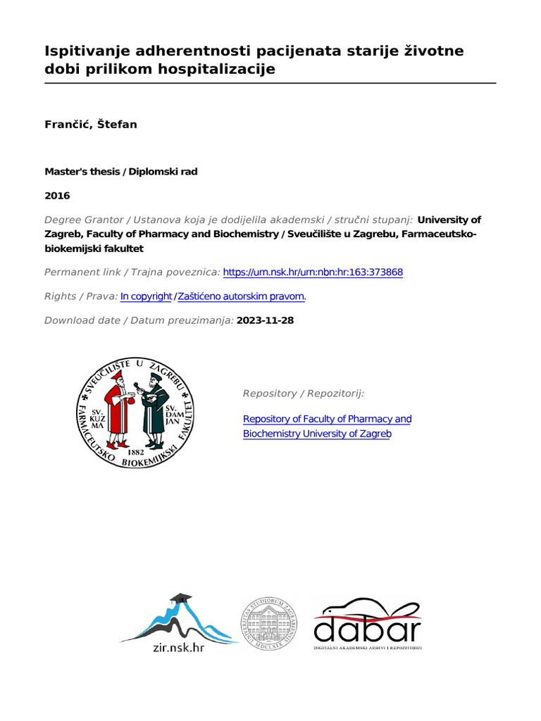 ZA VJESTINE Diplomski Rad - Stefan Francic | PDF