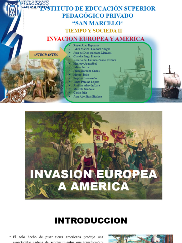 Invasion Europea A America - Final Grupal N°2 | PDF | Américas | Esclavitud