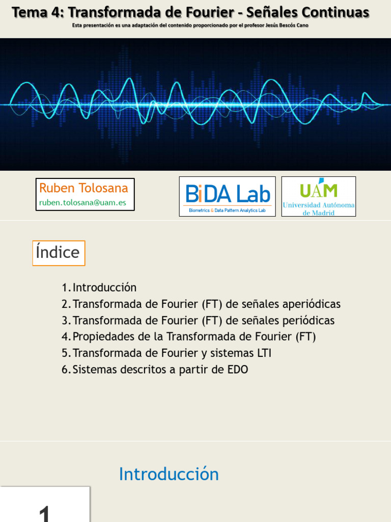 Transformada de Fourier en Señales | PDF | Modulación | Transformada de ...