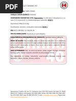 Ficha Técnica DDVP 500 Insecticida | PDF | Insecticida | Química