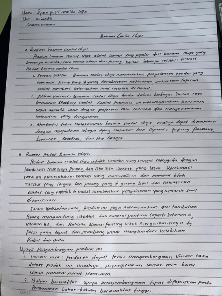 Tugas Refleksi KWU (Double Folio) | PDF