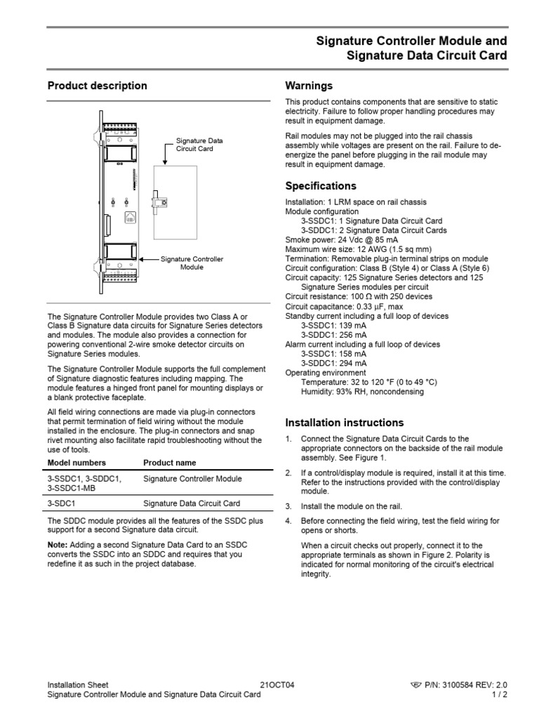 Signature Controller Module Guide | PDF | Printed Circuit Board ...
