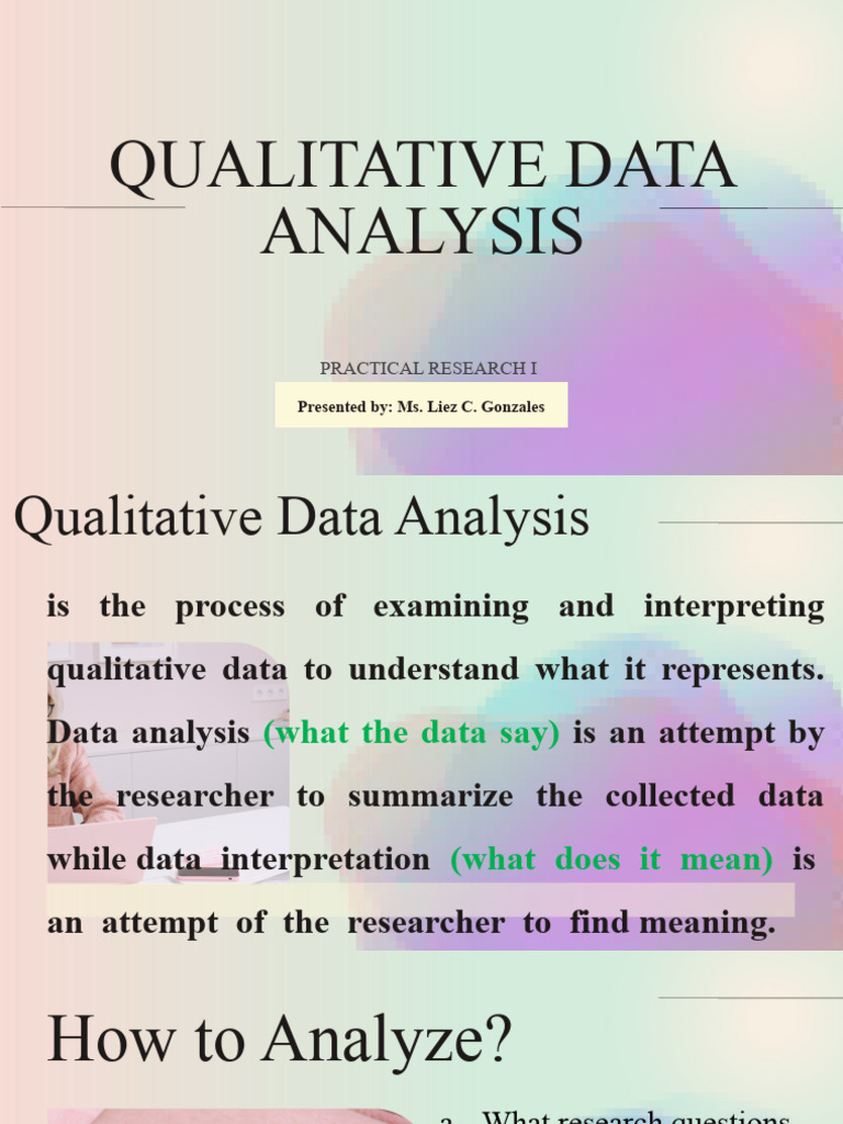 Qualitative Data Analysis | PDF | Data Analysis | Analysis