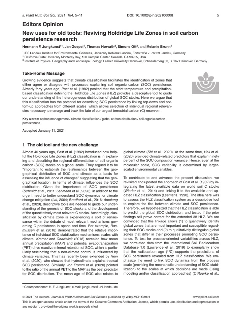 New Uses For Old Tools Reviving Holdridge Life Zones in | PDF | Climate | Rain