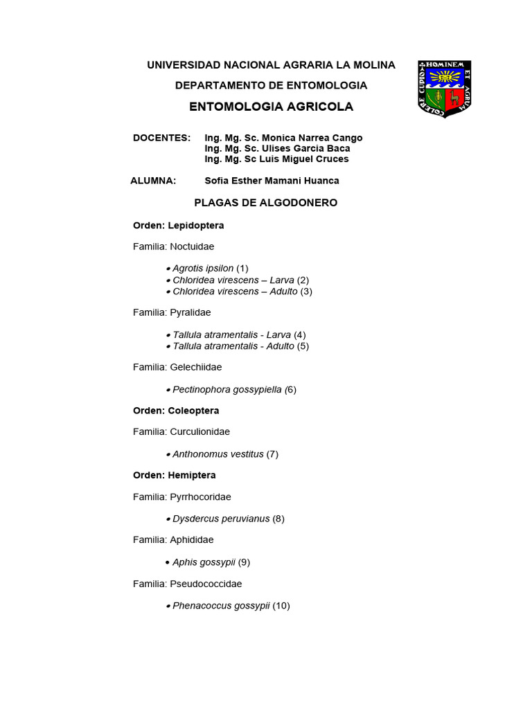 Final Lab Ento | PDF | Insectos | Insectos y humanos