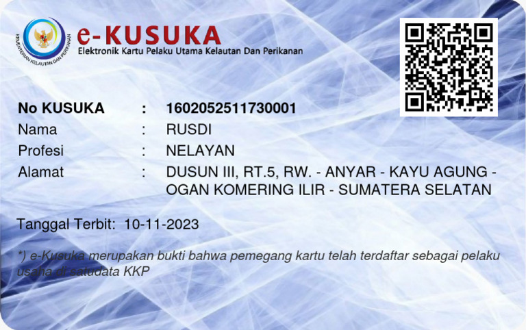 Contoh Kartu KUSUKA | PDF
