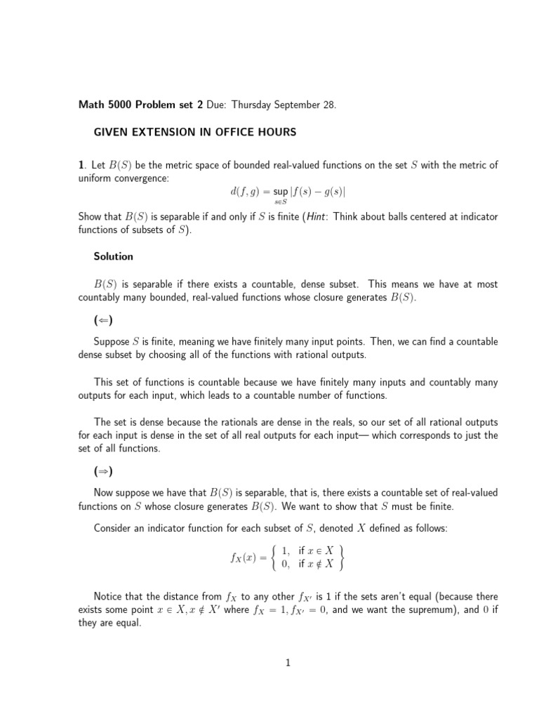 Topology_Pset_2 | PDF | Compact Space | Limit (Mathematics)