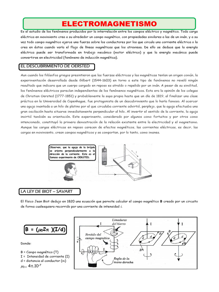ELECTROMAGNETISMO | PDF | Imán | Campo magnético