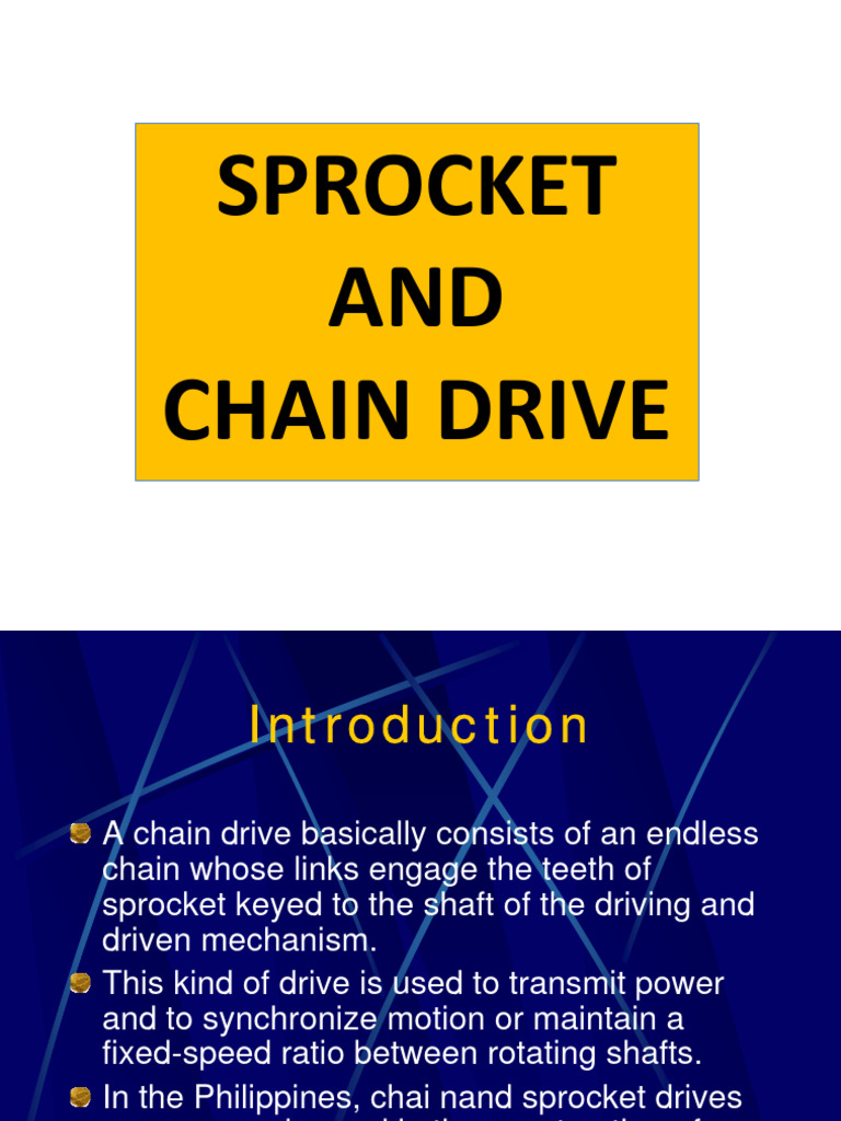 Chapter 07 Sprocket and Chain Drive - PDF Edit | PDF | Mechanical ...