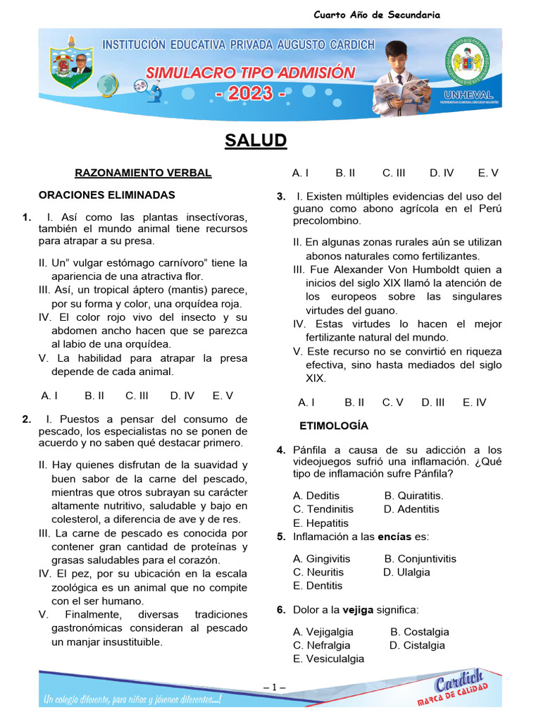 Salud Julio | PDF | Biología Celular) | Corazón