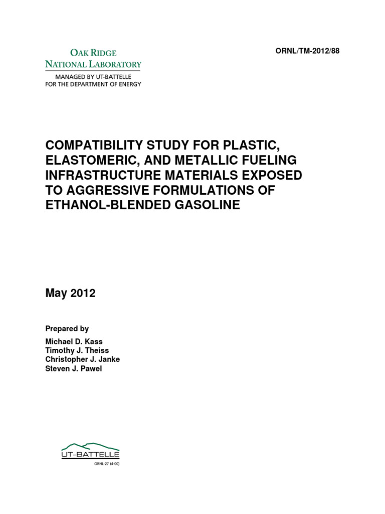 Compatibility Study | PDF | Thermoplastic | Corrosion