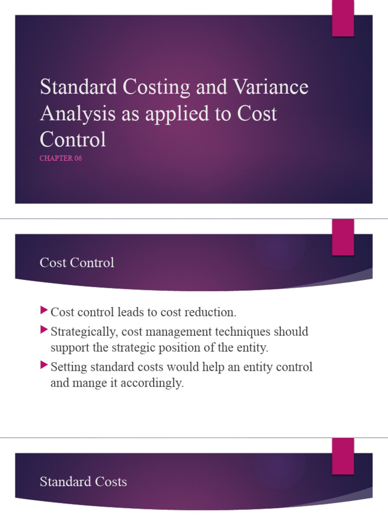 Standard-Costing-and-Variance-Analysis-as-applied-to | PDF | Labour ...