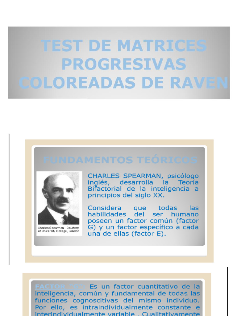 Diapositivas Test de Raiven | PDF