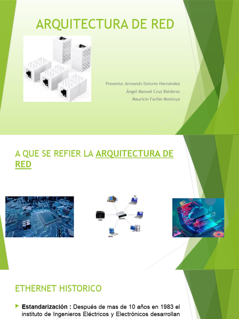 Arquitectura de Red | PDF | Ethernet | Ingenieria Eléctrica