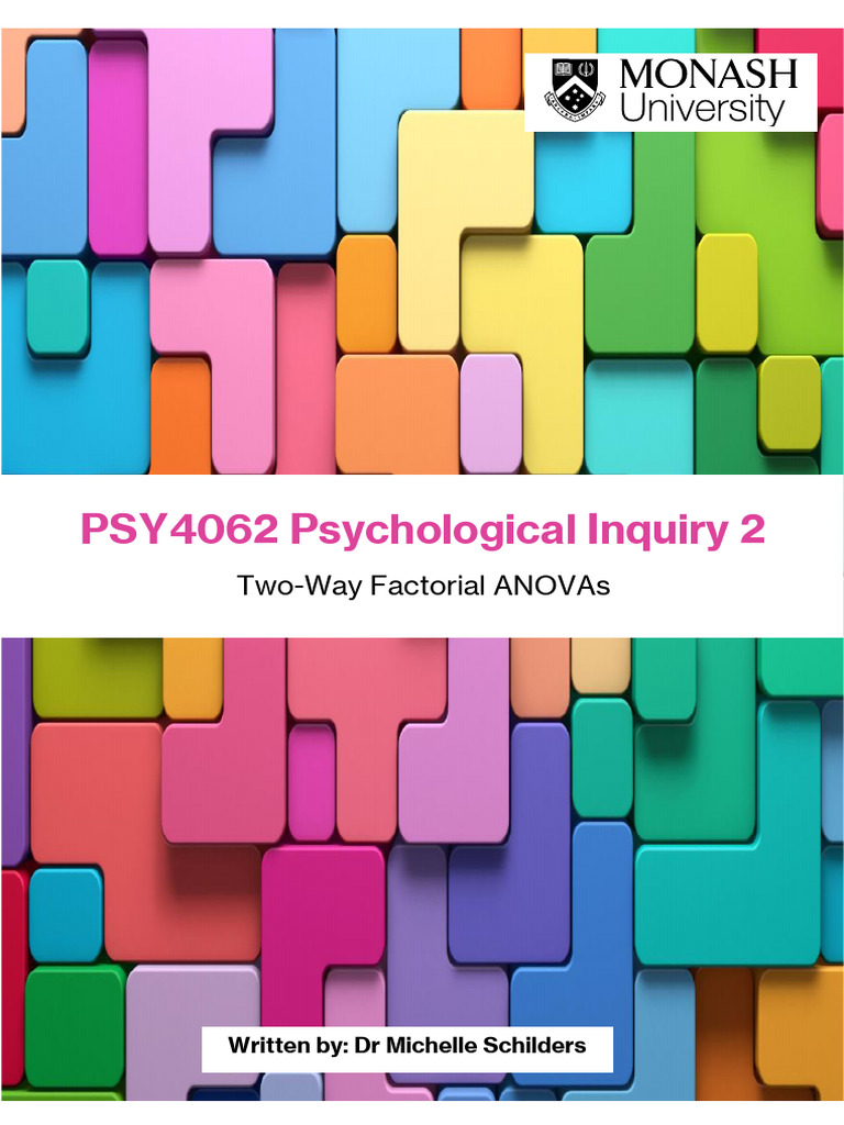 M2 - Two-Way Factorial ANOVAs | PDF | Analysis Of Variance | Normal ...