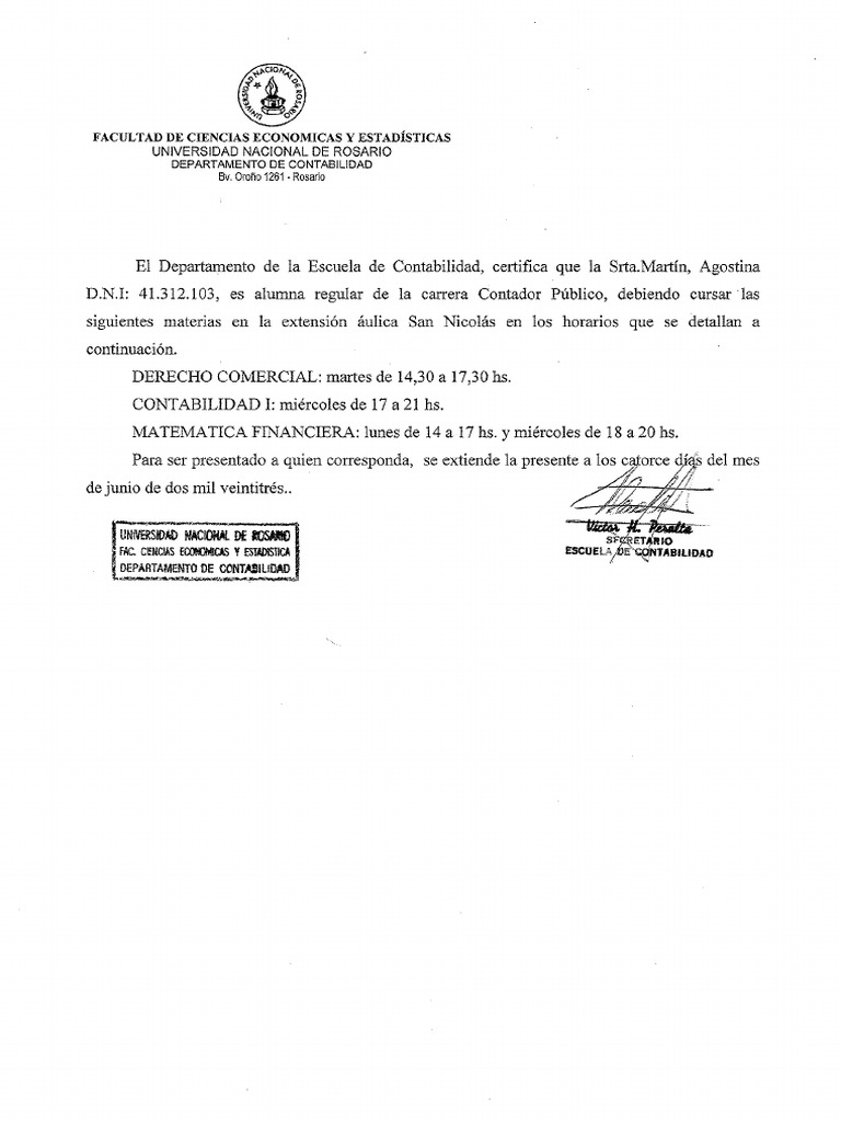 Certificado de Cursado | PDF Certificado de Cursado | PDF
