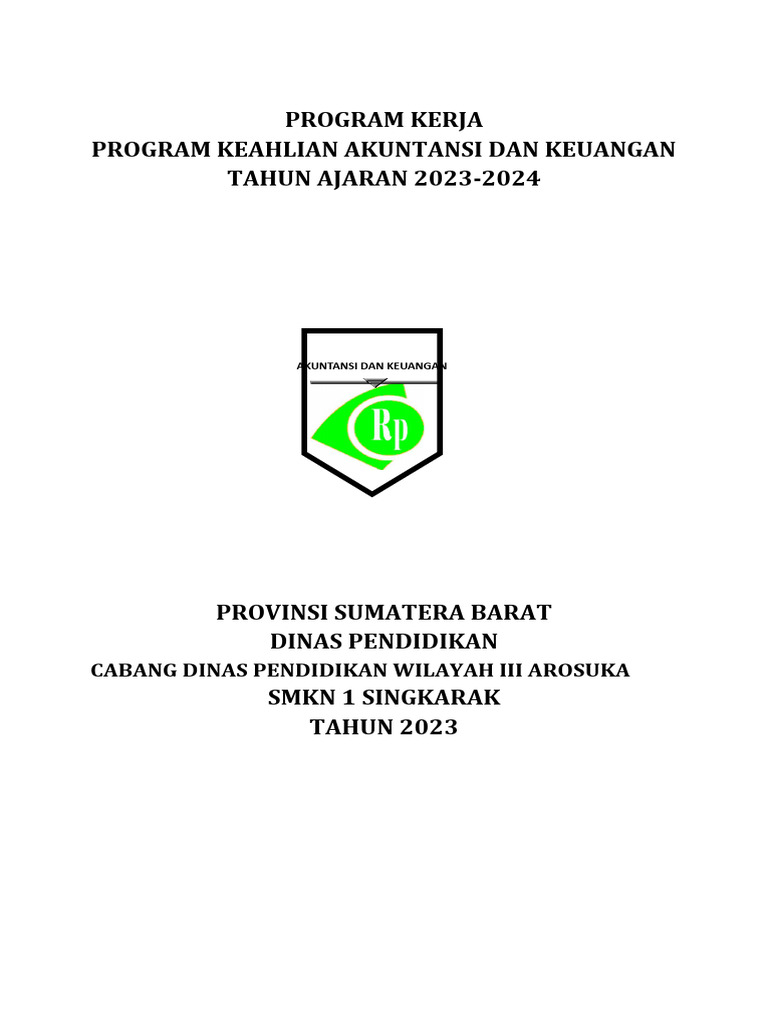 Program Kerja 2023-2024 | PDF